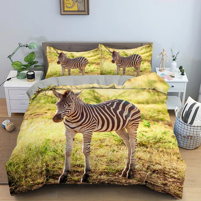 Zebra Queen Comforter Set