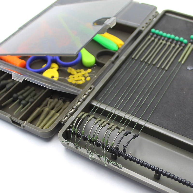 Multi Size Compartment Carp Fishing Tackle Box Hair Rigging Storage ...