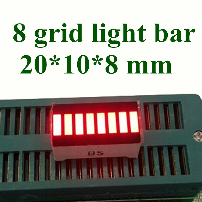20pcs LED Bar Display 8 Segment RED Array Numbers LED Signs Display Bar ...