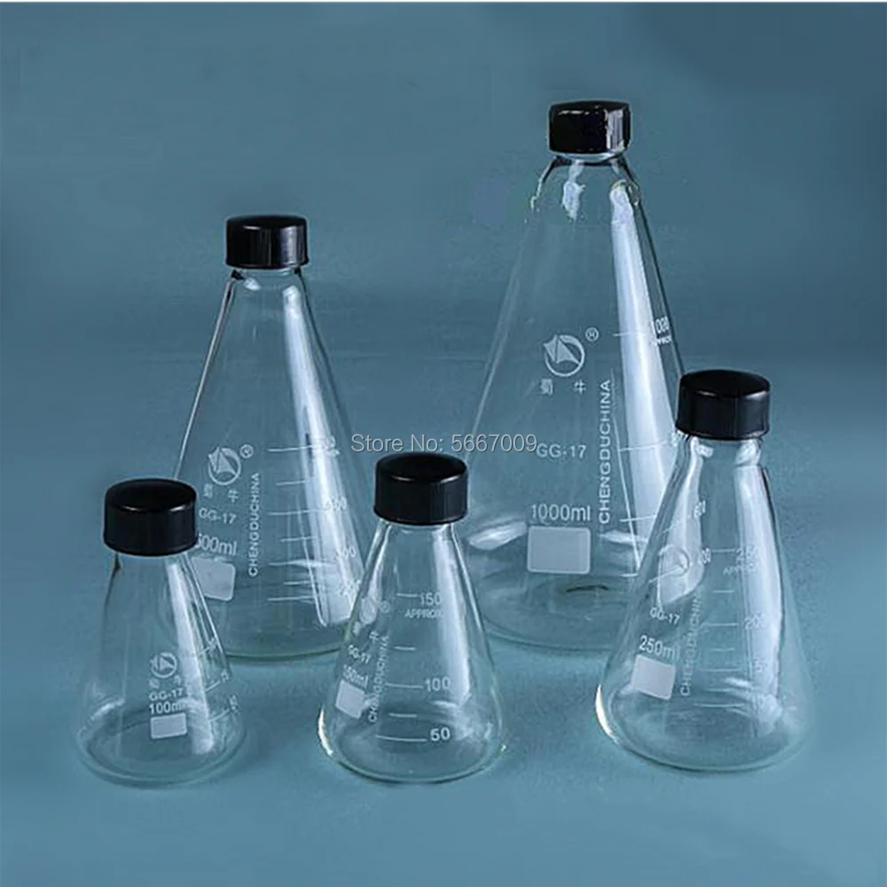 1pc-lab-50ml-to-1000ml-borosilicate-glass-conical-flask-Triangle-flask ...