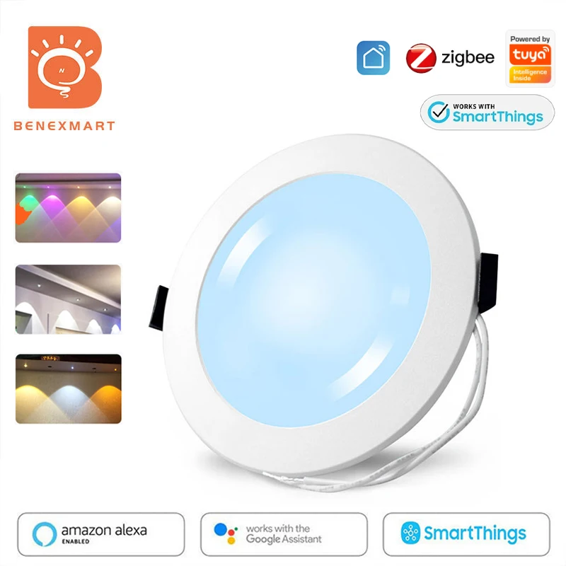 Benexmart-Zigbee-3-0-LED-Downlight-Tuya-SmartThings-App-Control-RGBCW ...