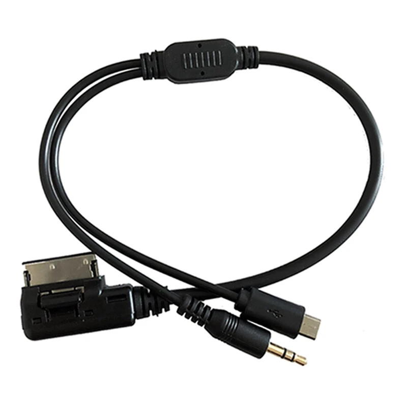 AMI AUX Micro USB DC 3.5mm Cable to USB Female Interface Audio AUX ...