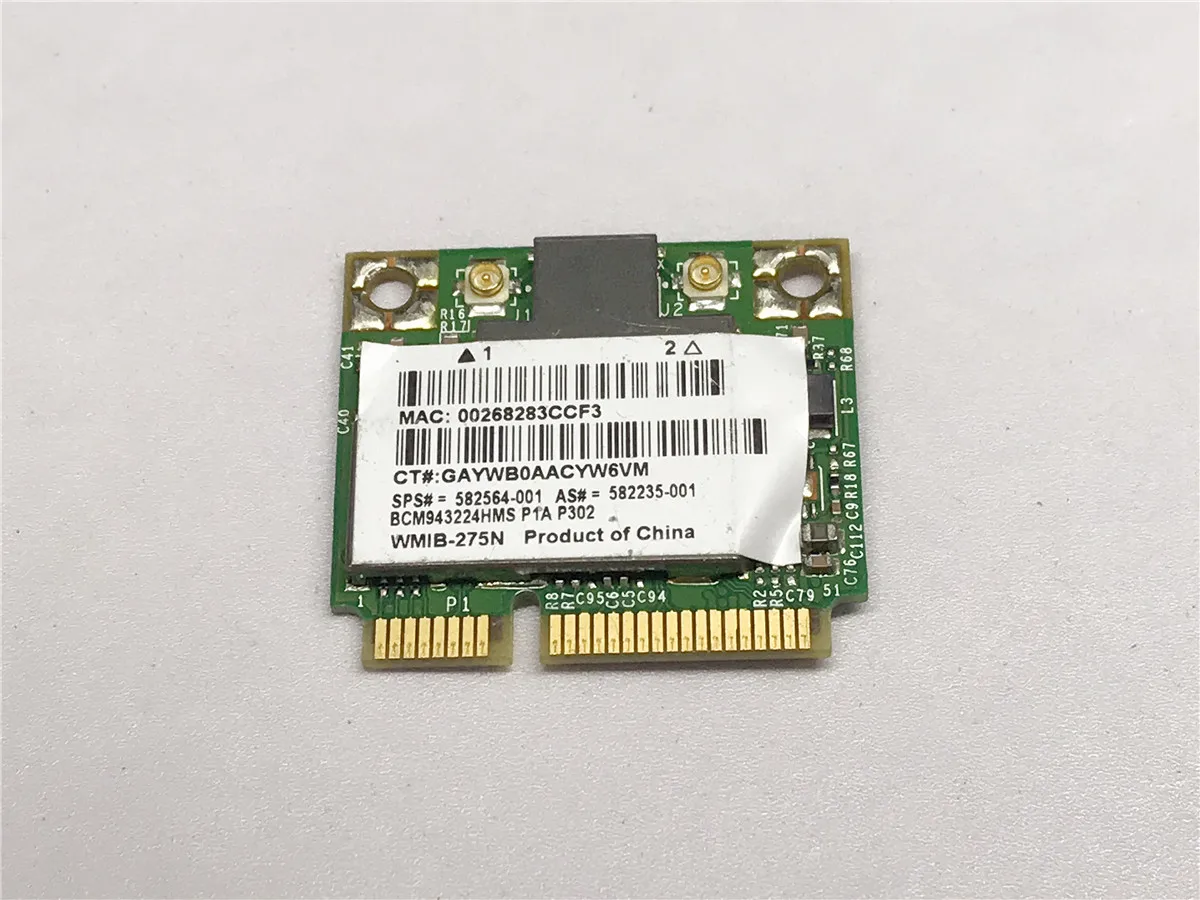 FOR HP 2540p 8460p Broadcom BCM943224HMS 2.4G&5G Mini PCI e 300Mbps 802 ...