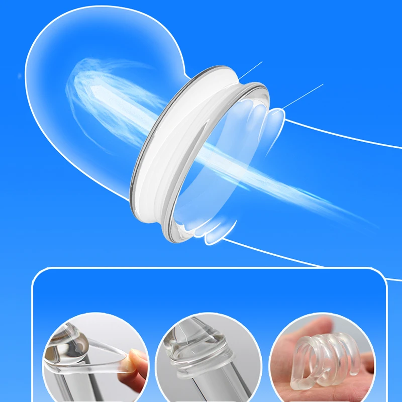 4 PIÈCES-Anneau de prépuce réutilisable pour hommes, anneaux de pénis ...