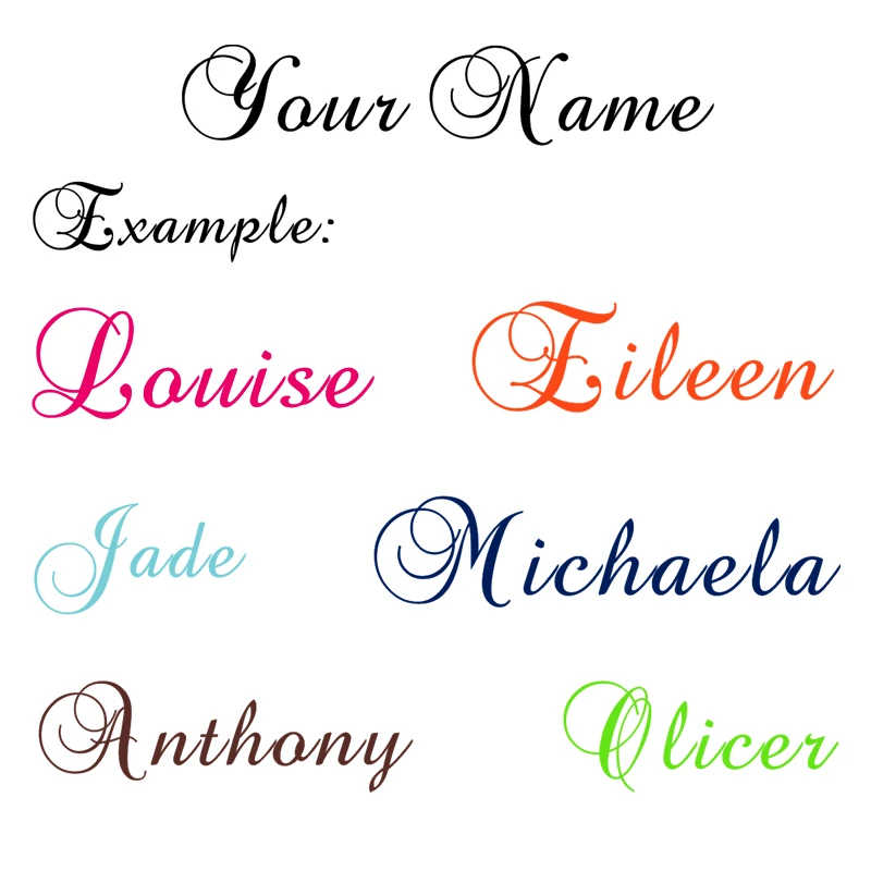 Personalized Name Vinyl Decal Wall Sticker Wall Tattoo * Letter Name ...