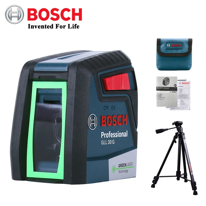 BOSCH Laser Level GLL30G Vertical Horizontal Green Light High Precision ...