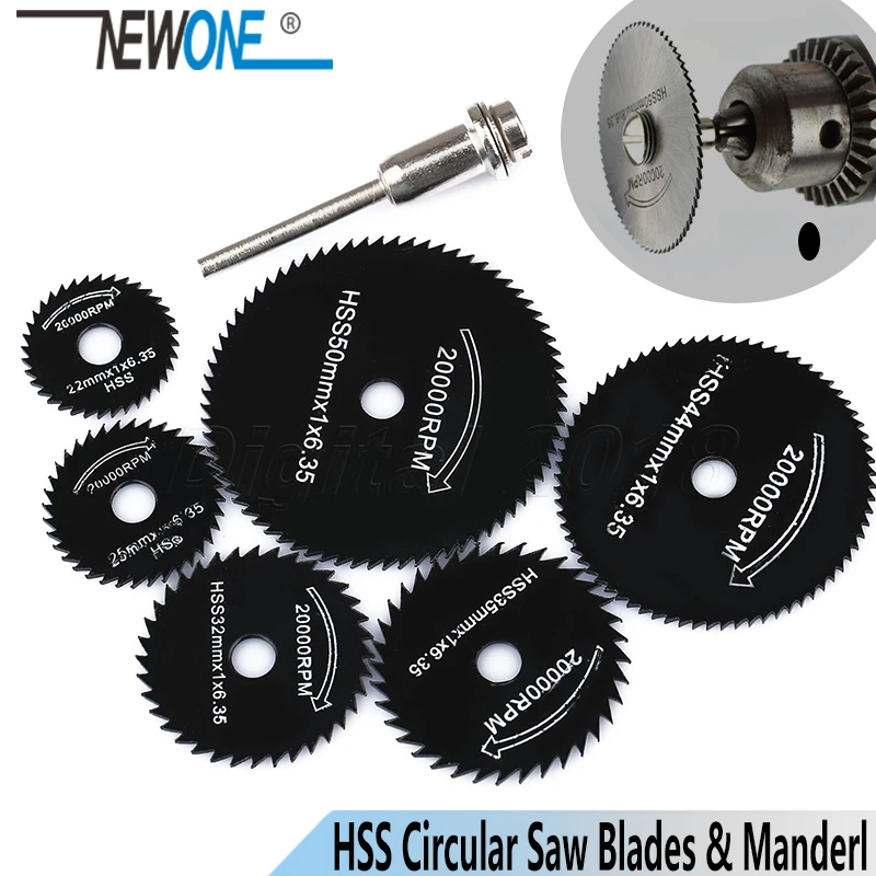 HSS High speed steel Circular Saw Blades+Extension Rod Mandrel For ...