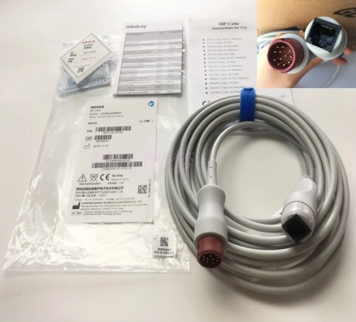 Mindray Original Invasive Pressure IBP Cable For IPM T N Series Mindray ...