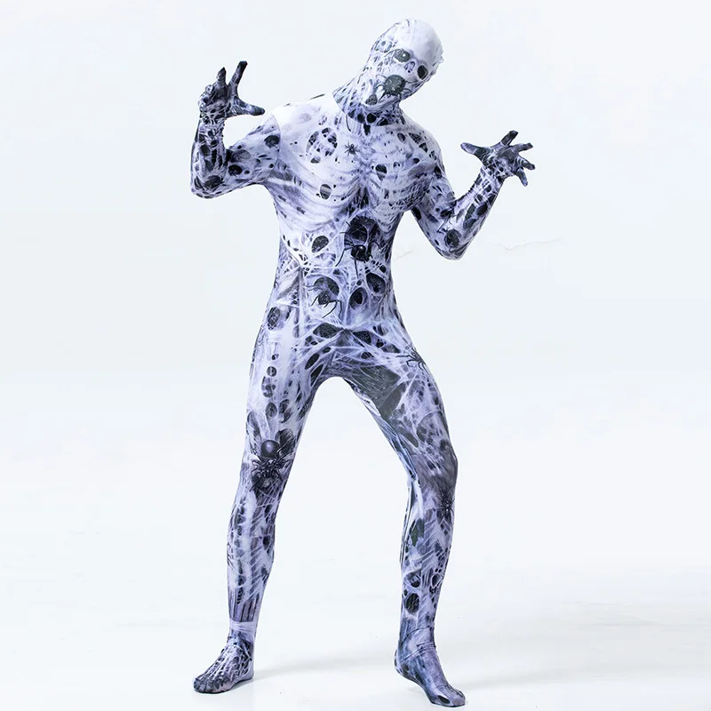 Horror Mummy Zombie Scary Ghost Skeleton Jumpsuit Cosplay Costume For ...