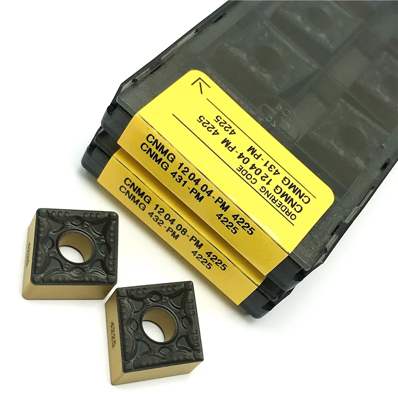 High-Quality-10-Pcs-CNMG120404-CNMG120408-PM-4225-Carbide-Cutter-Turning-Inserts-Lathe-Tools ...