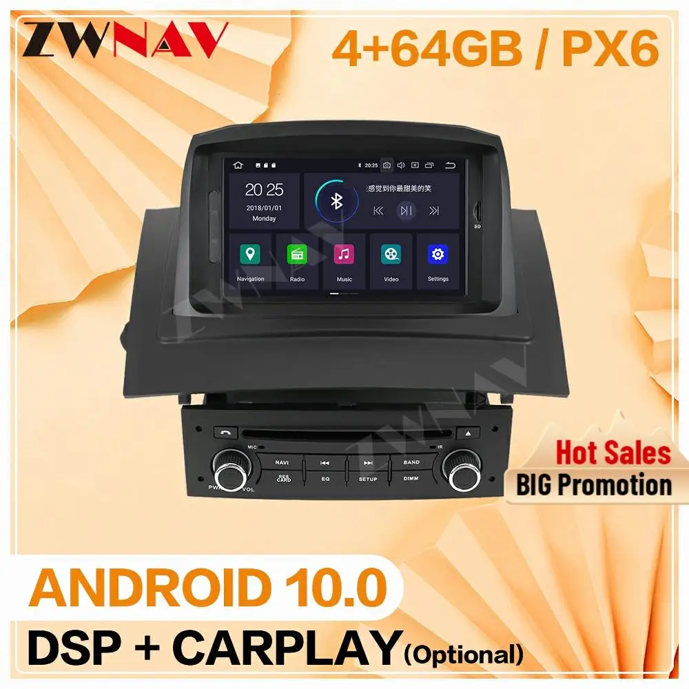 Carplay For 2002 2003 2004 2005 2006 2007 2008 2009 Renault Megane 2 ...