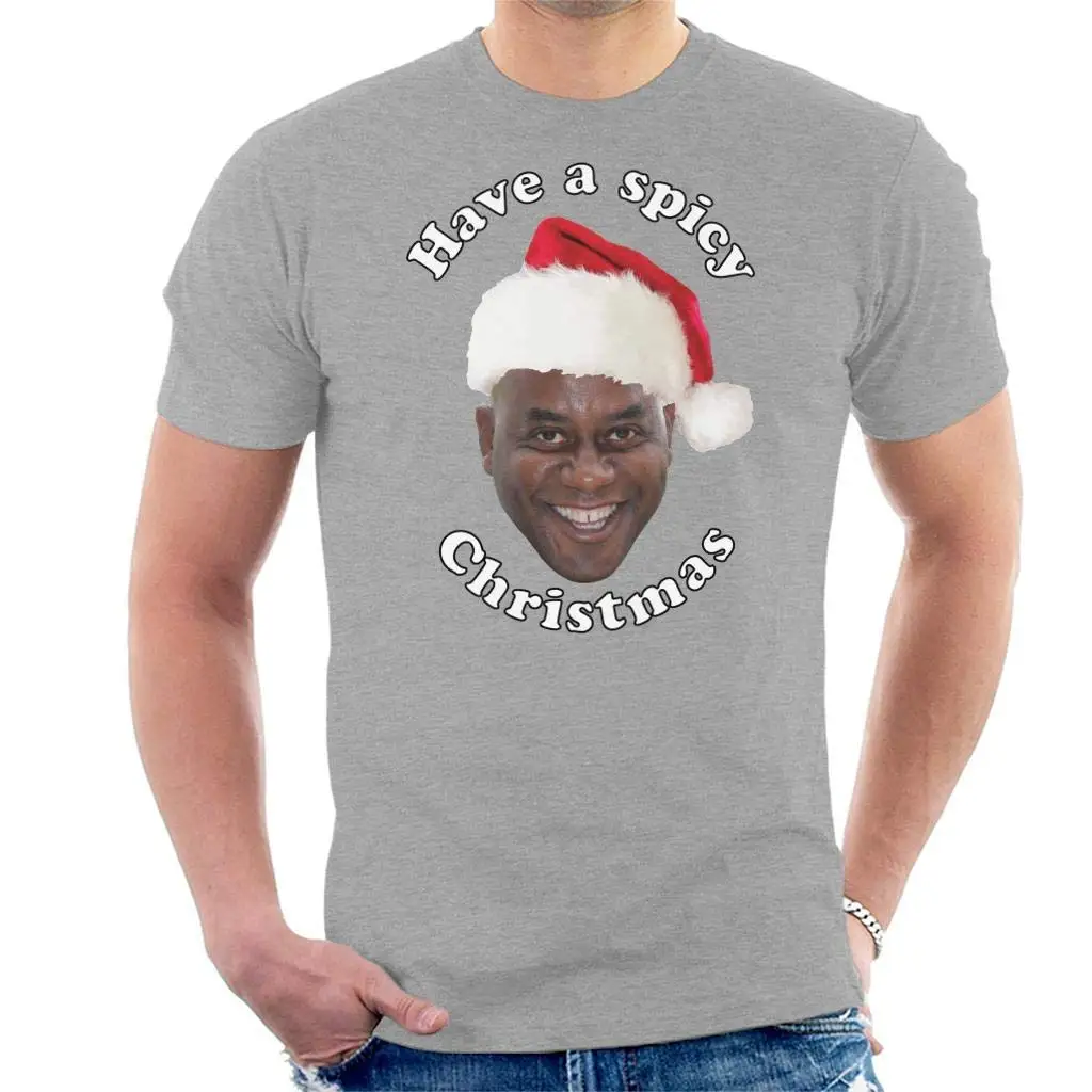 Fghfg ainsley harriott tem uma camisa tfghfg masculina de natal picante ...