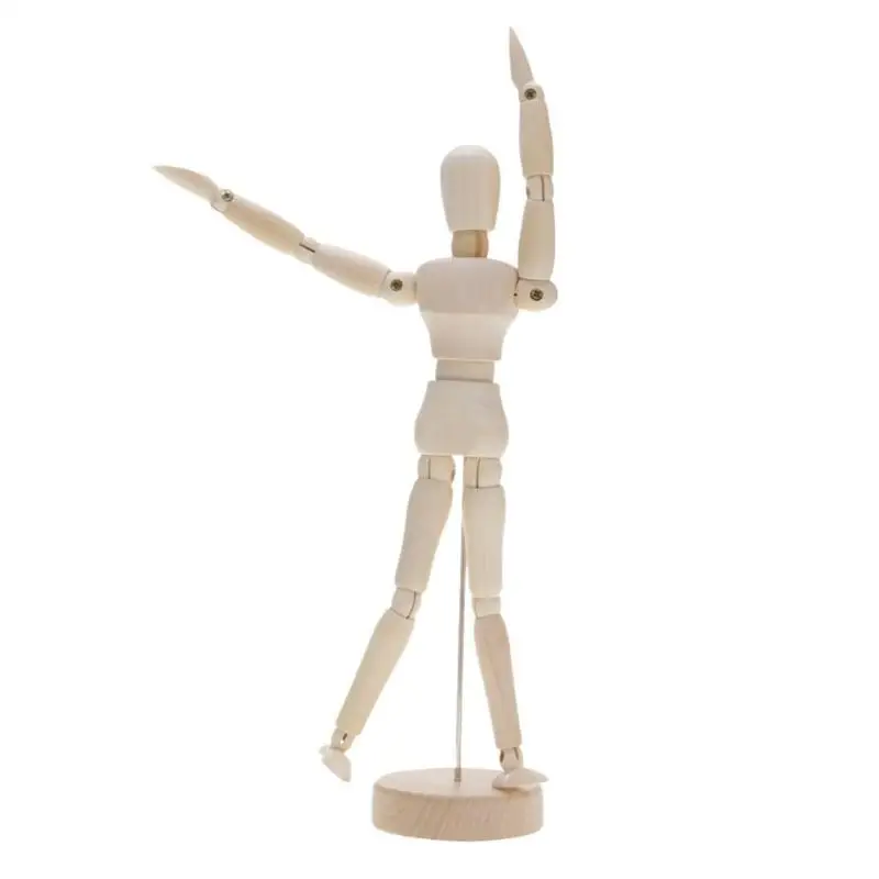 Artist Movable Limbs Male Wooden Toy Figure Model Mannequin Art Sketch ...