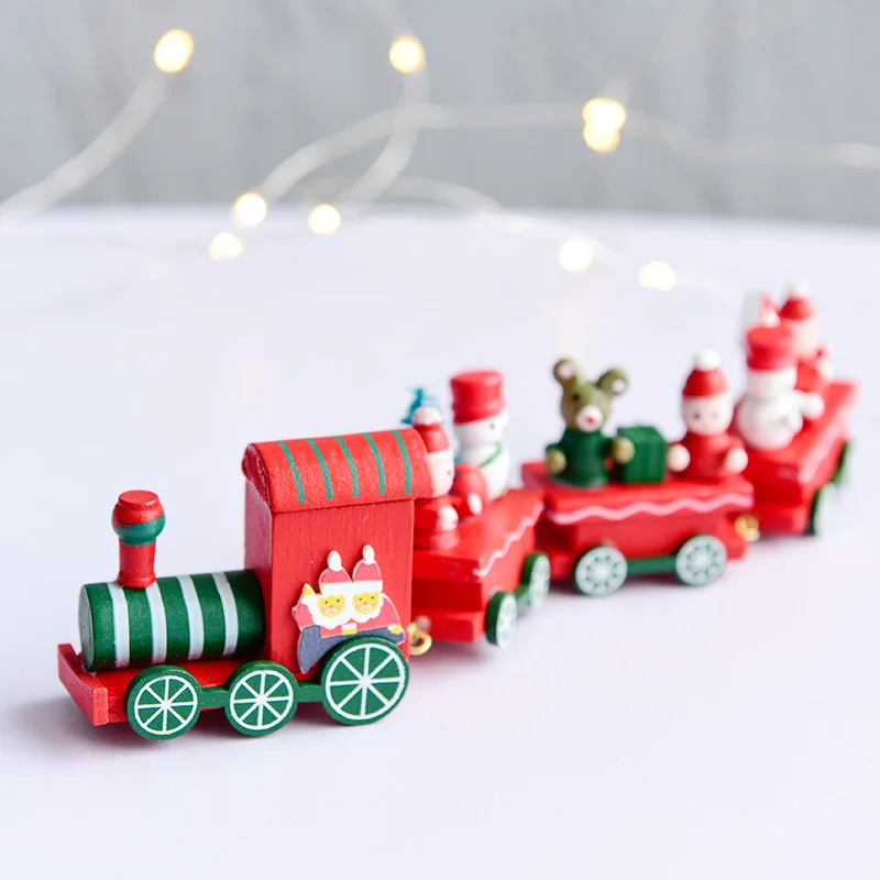 Christmas-Wooden-Train-4-Knots-Home-Xmas-Decoration-Train-Ornament ...