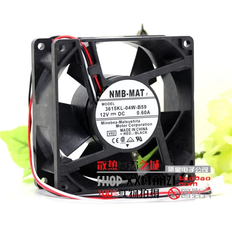 original NMB 3615KL-04W-B59 9238 12V 0.60A 9CM ultra-large air volume inverter server cooling ...