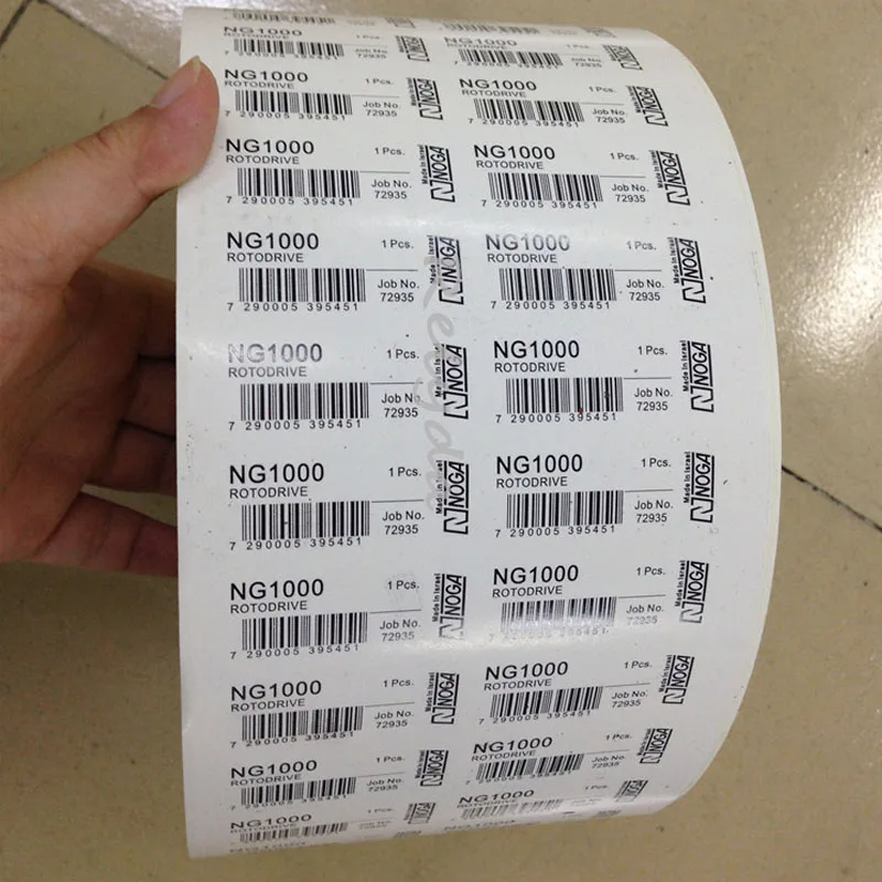 1000pcs 50x20mm Qr Code Barcode Stickers Dynamic Serial Number Adhesive ...
