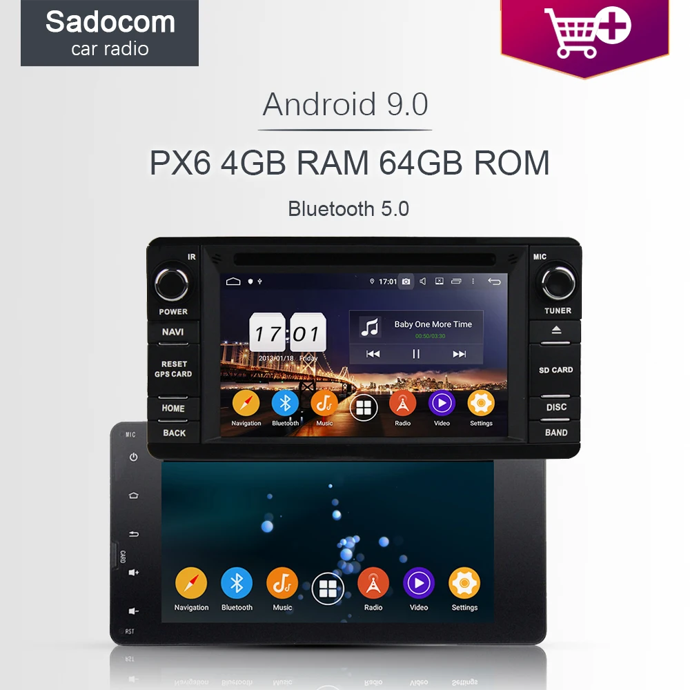 Dsp Px6 2 Din Android 11.0 4gb Ram 64g Rom Car Dvd Player Gps Map Rds ...