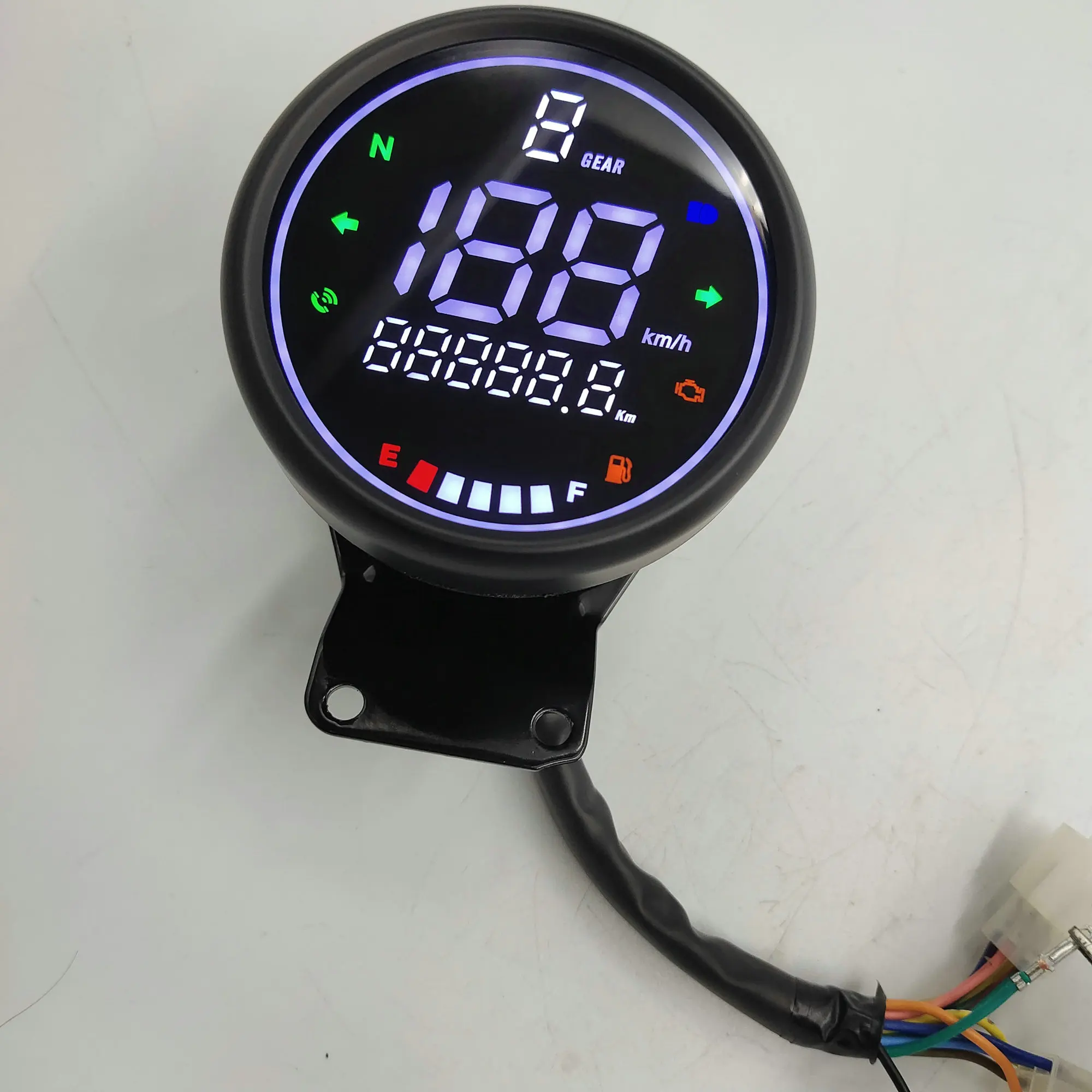 NEW-Motorcycle-Scooter-Speedometer-Odometer-Gauge-Instrument-Gears ...