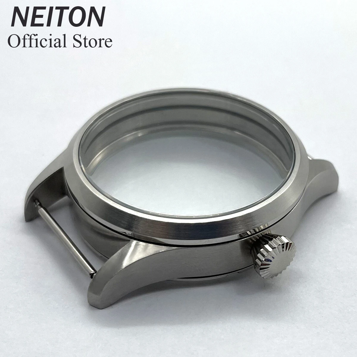 Neiton 42mm Manual Watch Case See-through Back Sapphire Glass Fit Eta ...