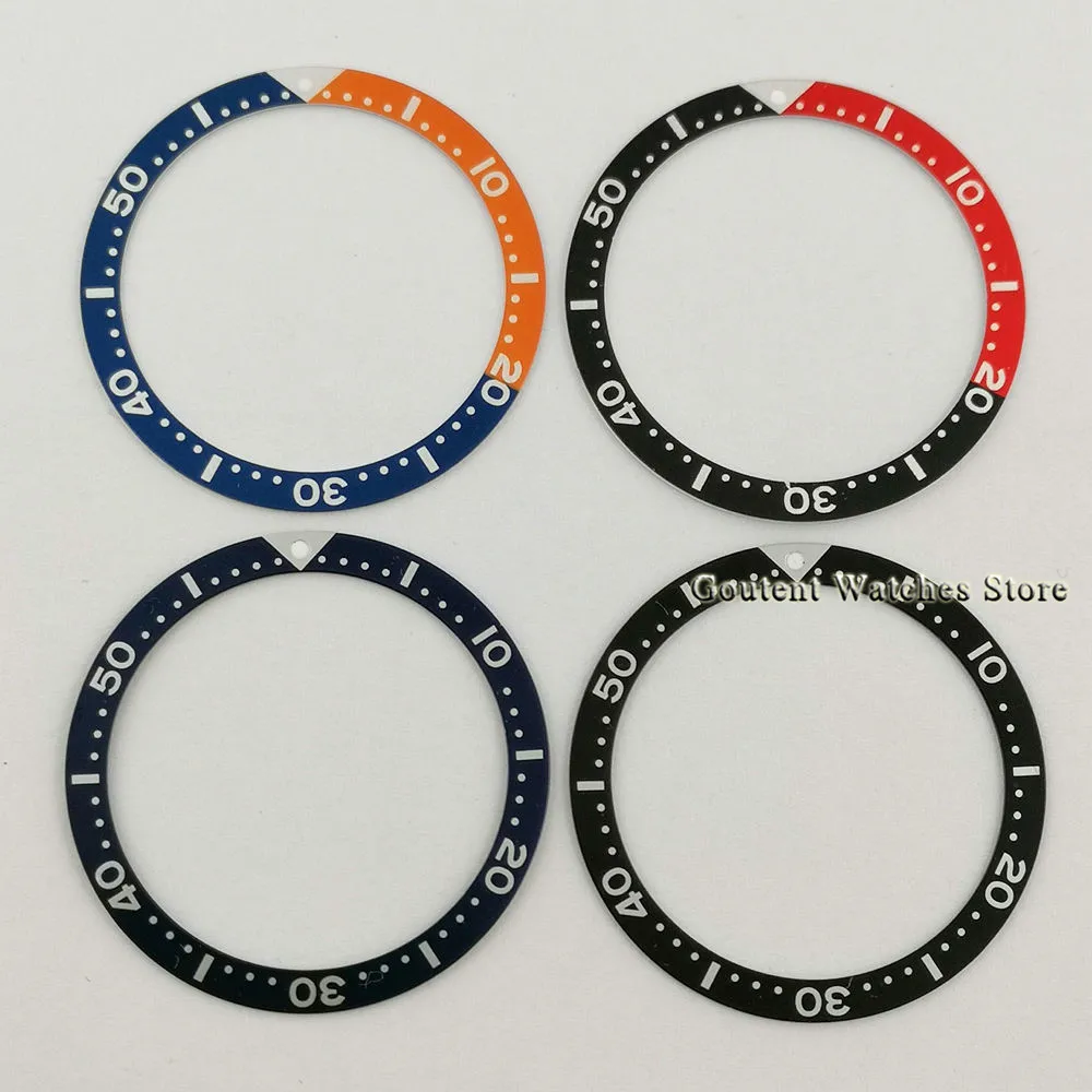 39mm-Watch-Bezel-Insert-Black-Blue-Red-Orange-Aluminum-Bezel-Parts-Fit ...