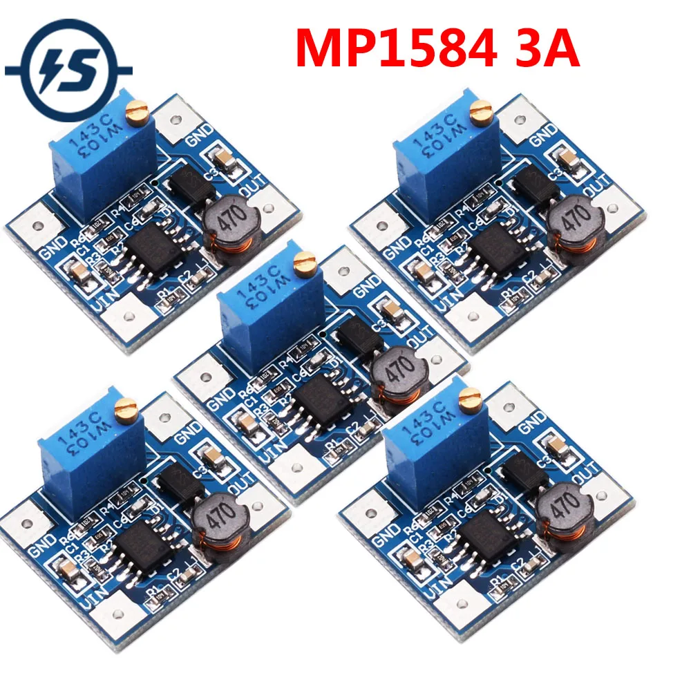 5pcs Mini Dc-dc Buck Converter Step-down Power Regulator Module Dc 4.5 ...