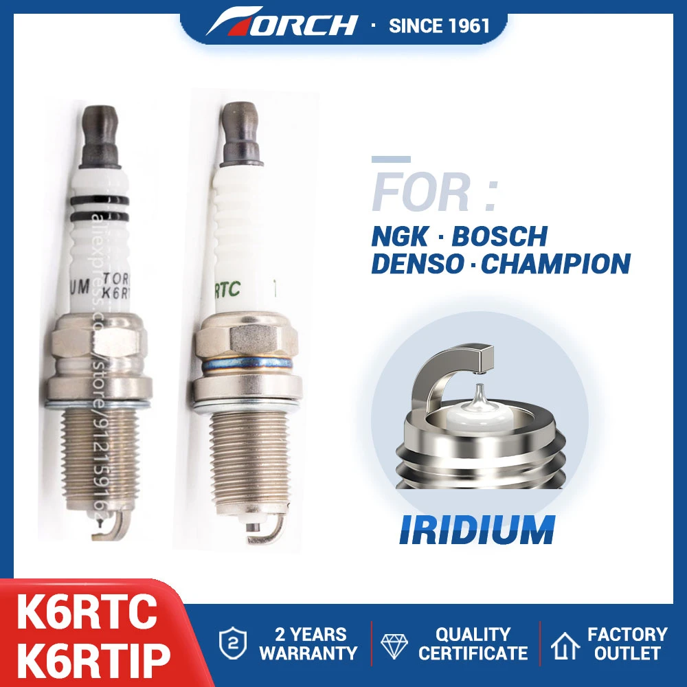 Iridium Platinum Candles China TORCH Spark Plugs K6RTIP K6RTC for LIFAN ...