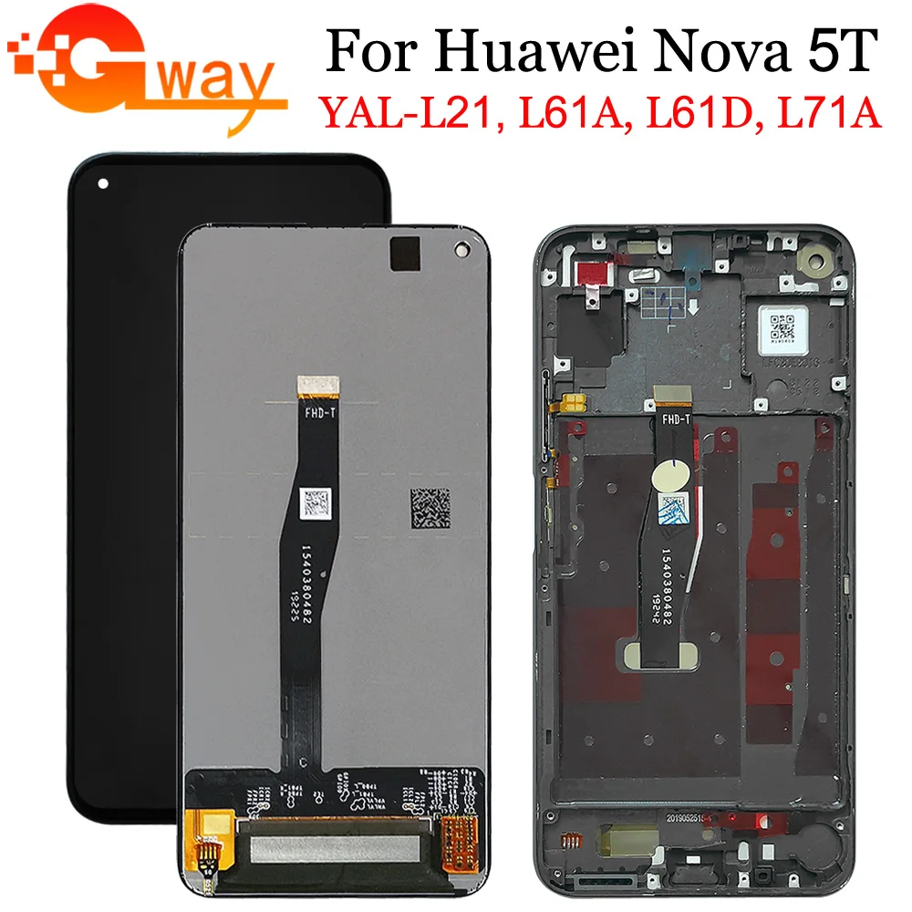 6.26 "Huawei Nova için 5T LCD ekran dokunmatik ekran Digitizer meclisi ...