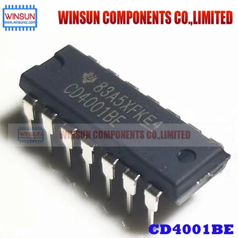100 ชิ้น/ล็อต CD4001BE DIP14 CD4001 DIP 4001 ยี่ห้อใหม่|ตัวเชื่อมต่อ| - AliExpress