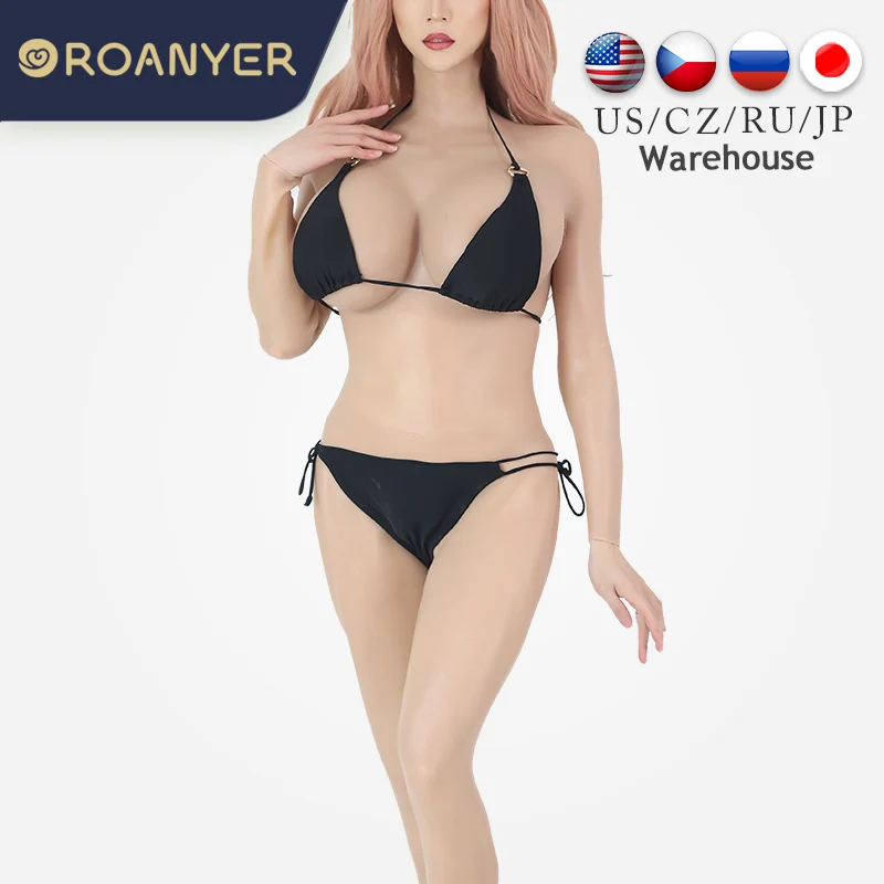 Roanyer C H 컵 유방 폼 shemal 전신 정장 (팔 포함) 실리콘 가짜 가슴 바디 슈트 (crossdresser transgender)| | - AliExpress