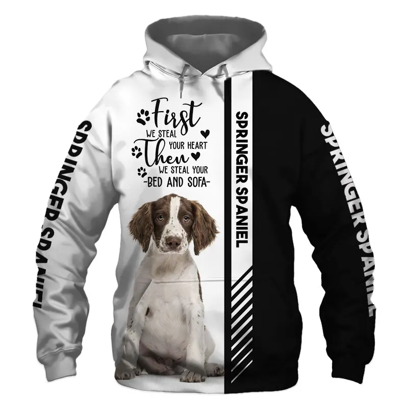 English Springer Spaniel 3D Printed Unisex Deluxe Hoodie Men/Women ...