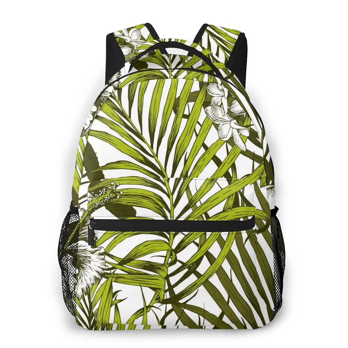 OLN Backpack Women Shoulder Bag For Teenage Girls Tropical Flowers And ...