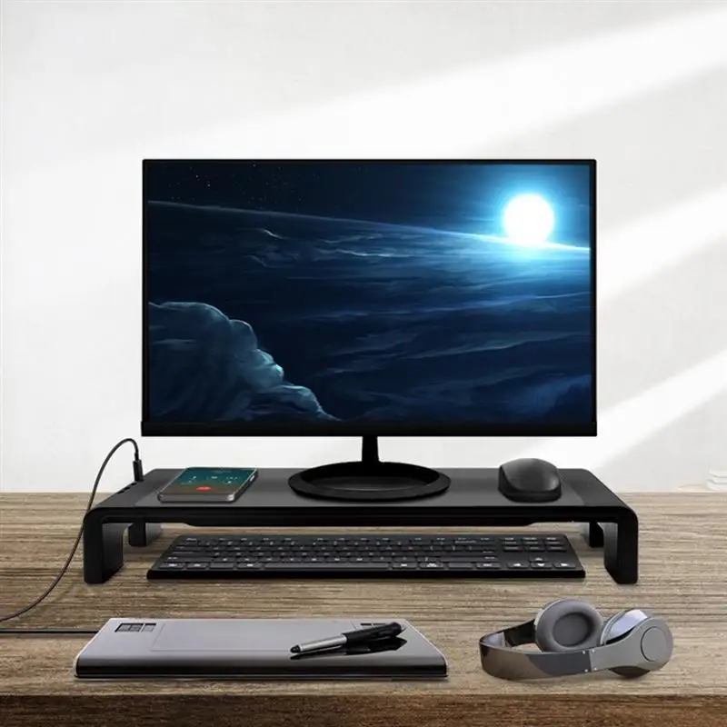 Multi Function Base Holder Desktop Monitor Stand Computer Screen Riser ...