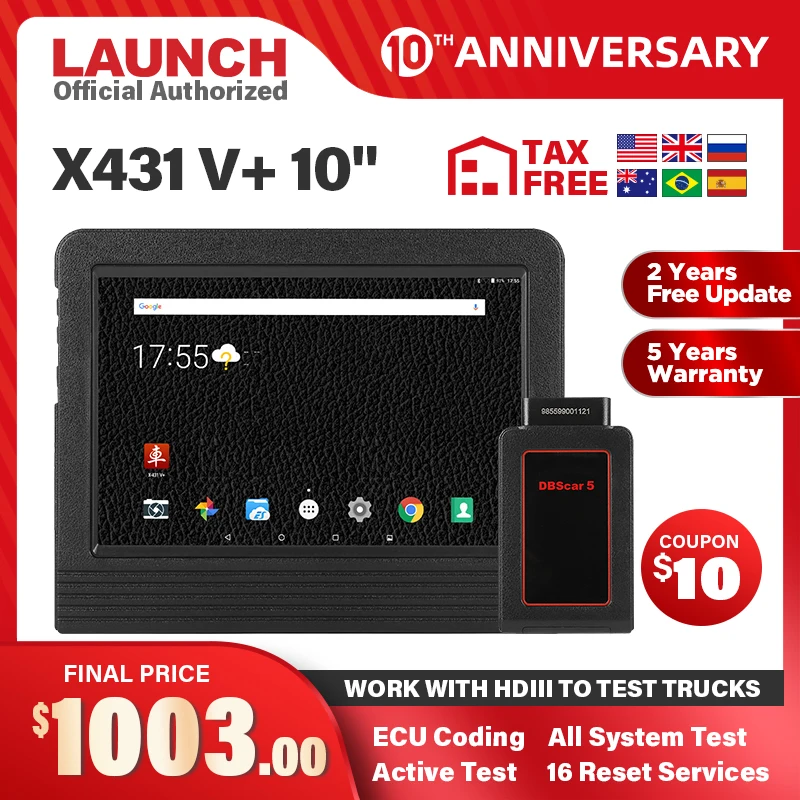 Launch-X431-V-Professional-Car-Diagnostic-Tool-OBD2-Car-Scanner-ECU ...