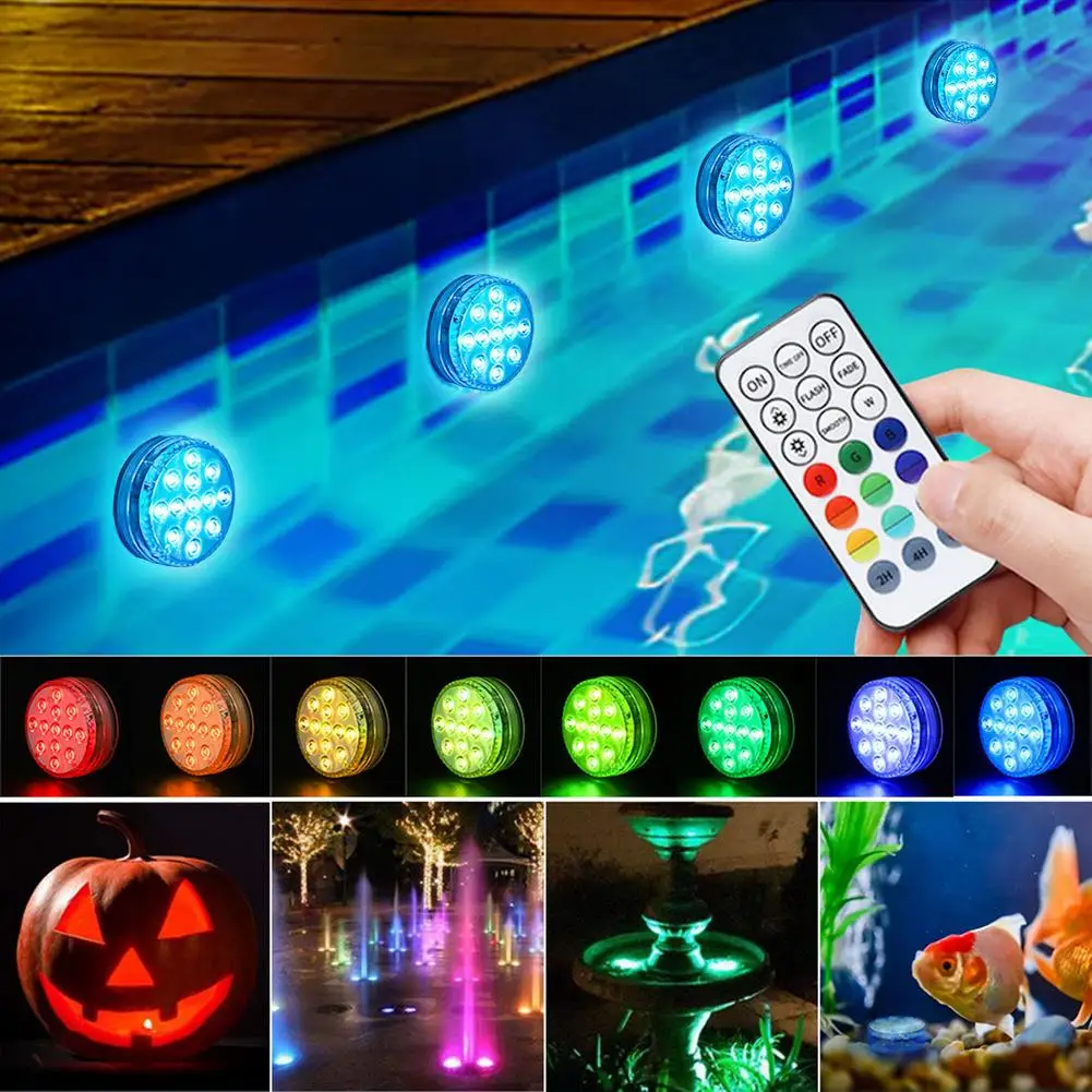 Underwater-Light-USB-Rechargeable-Swimming-Pool-LED-Lamp-With-RF-Remote ...