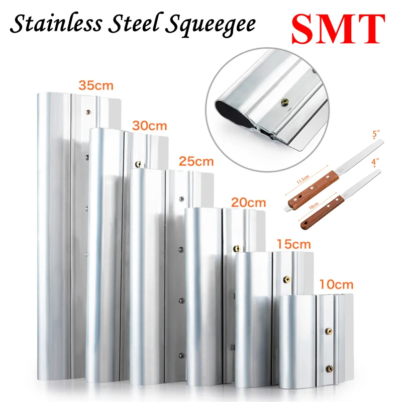 10/15/20/25/30CM Stainless Steel Silk Screen Printing Squeegee Scraper ...