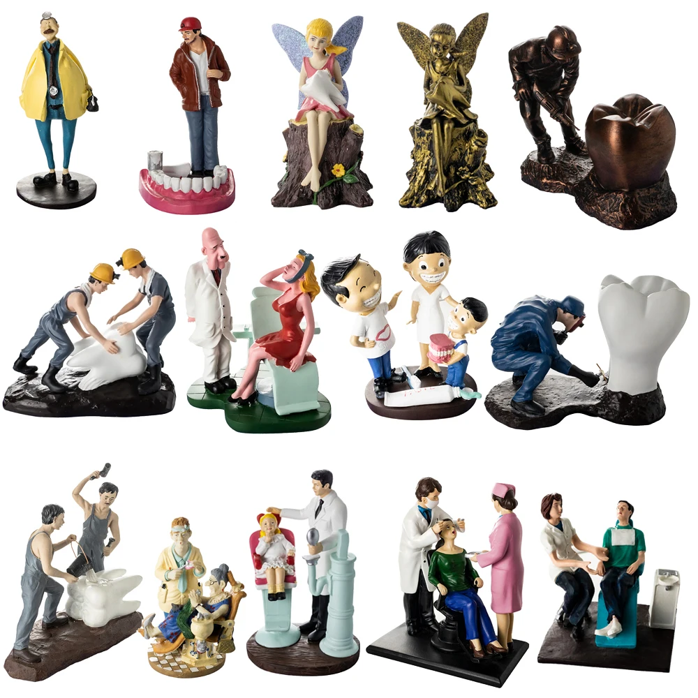 Dentist-Gift-Teeth-Figurines-Ornament-Clinic-Office-Desktop-Sculpture ...