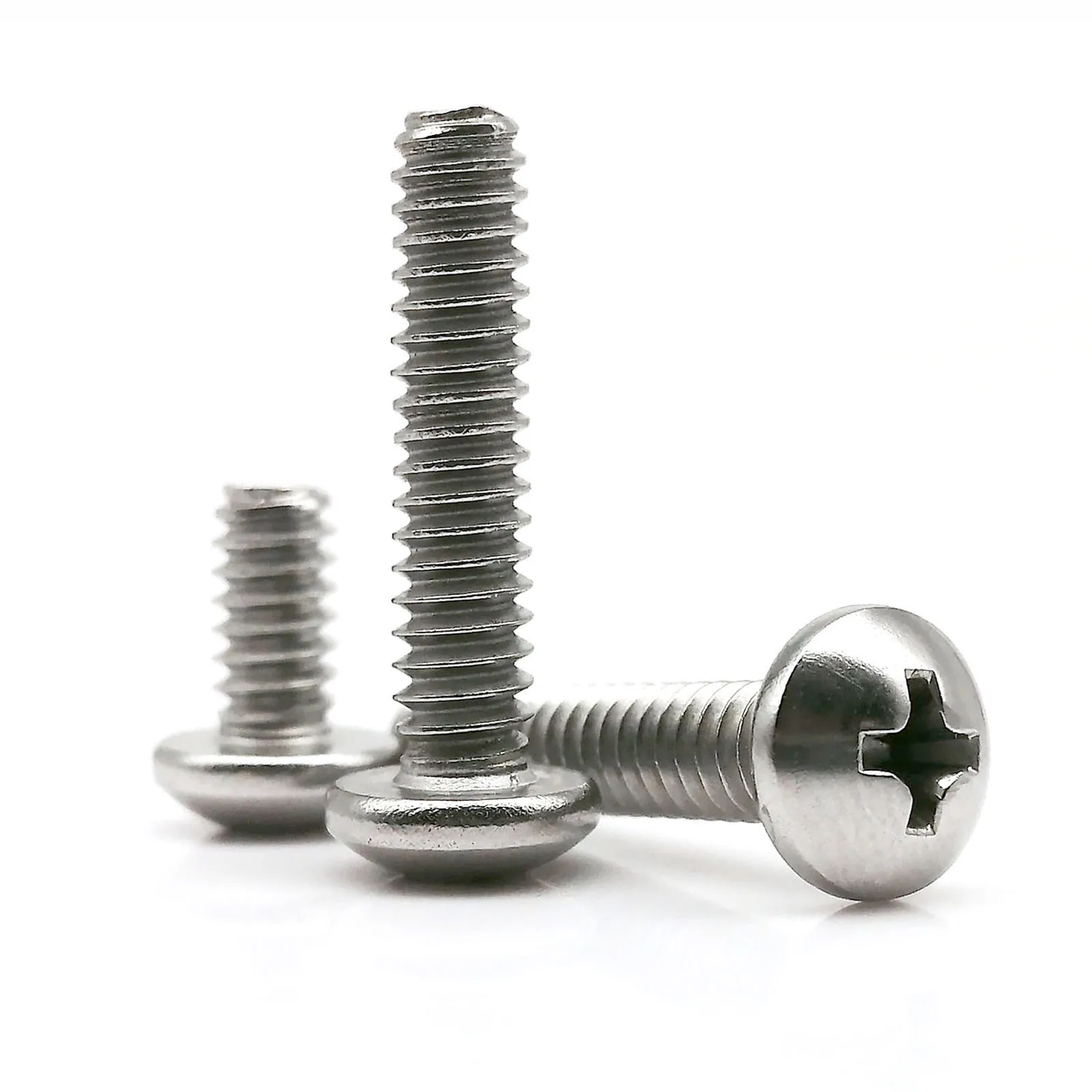 10pcs UNC 1/4 20 미국 표준 스레드 304 A2 70 스테인리스 GB818 십자형 필립스 둥근 머리 볼트|나사 ...