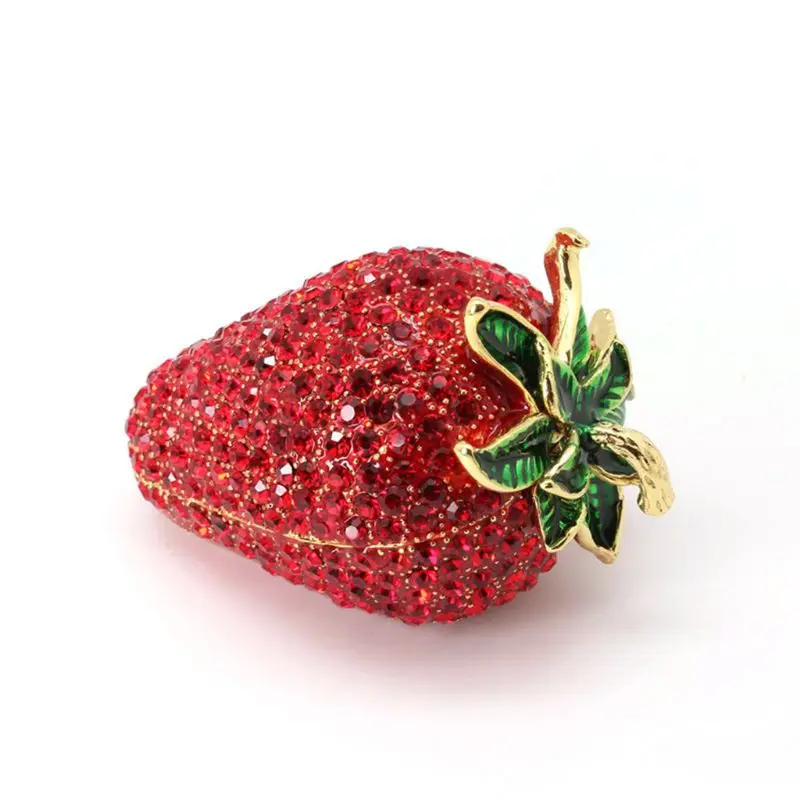 Red-Strawberry-Trinket-Box-Jewelry-Organizer-Jewelry-Vintage ...