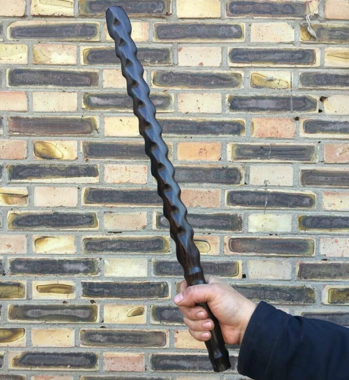 Red light sandalwood hardwood short stick, martial arts whip mace ...