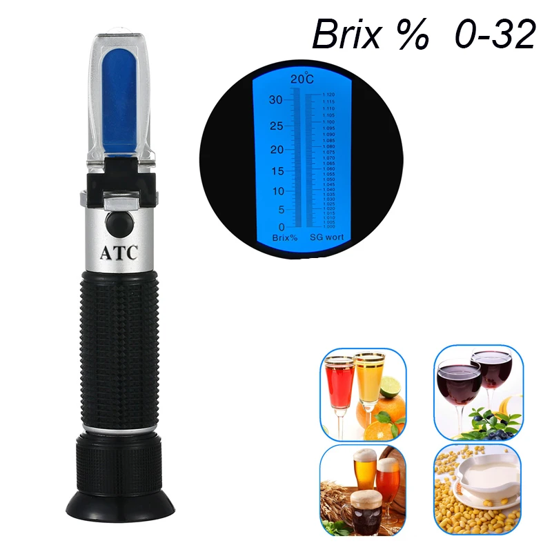 Handheld-Refractometer-Sugar-Concentration-Meter-Densimeter-0-32-Brix ...