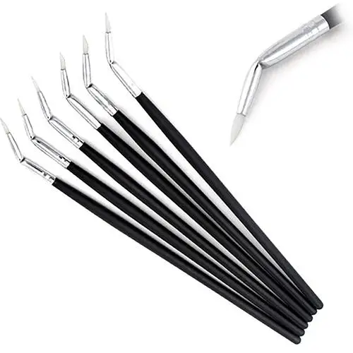Professional Cosmetic Soft Angled Tip Elbowed Eye Liner Eyeliner Brush ...