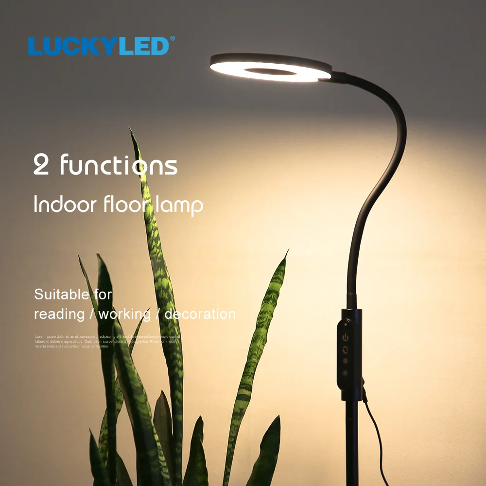 Luckyled Modern Led Floor Lamp 12w Dimmable Corner Lamp Minimalist ...