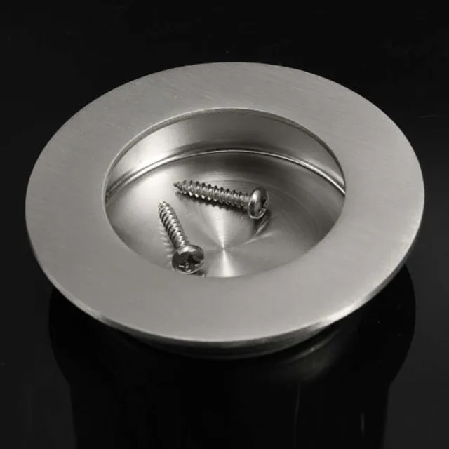 Stainless Steel Door Handle Flush Recessed Pull Circular Oval ...