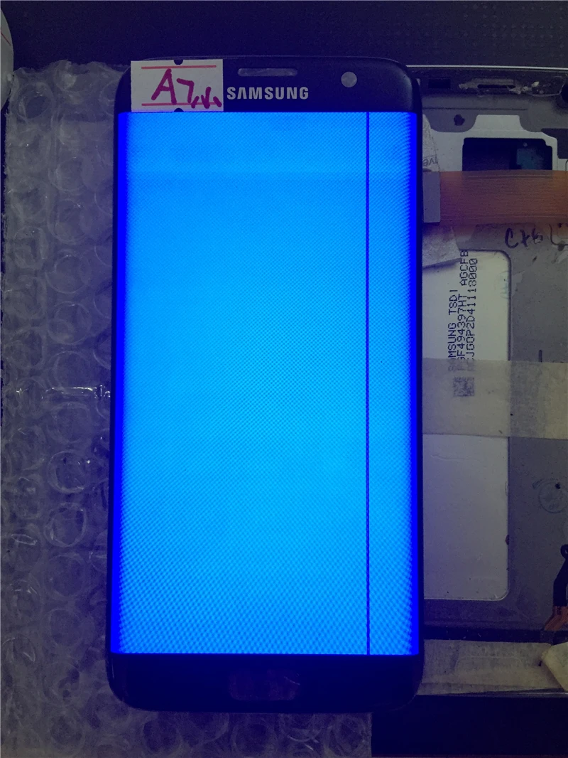 5,5 ''AMOLED lcd для SAMSUNG Galaxy s7 edge G935 G935F сенсорный экран дигитайзер дисплей с линейкой