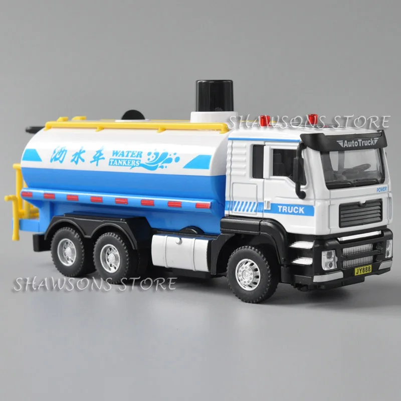 1-50-Scale-Diecast-Metal-Sanitation-Vehicle-Model-Water-Tank-Truck ...