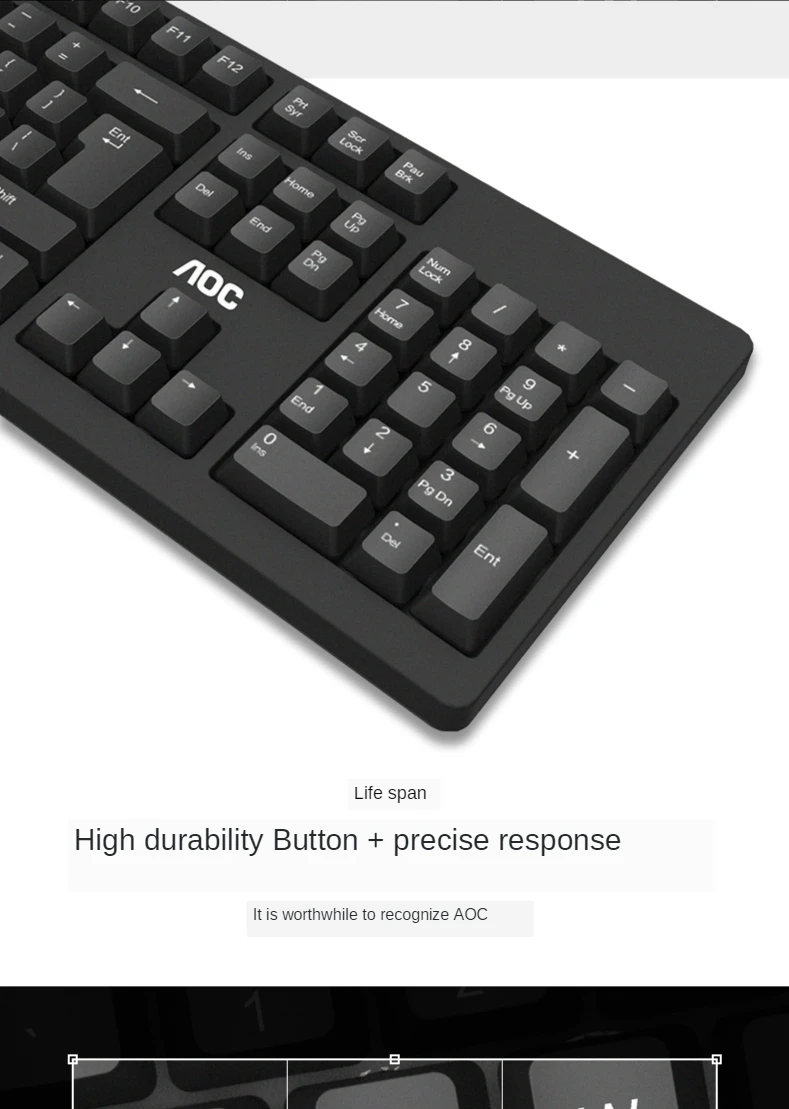 AOC keyboard and mouse combo wired - MediaSpace