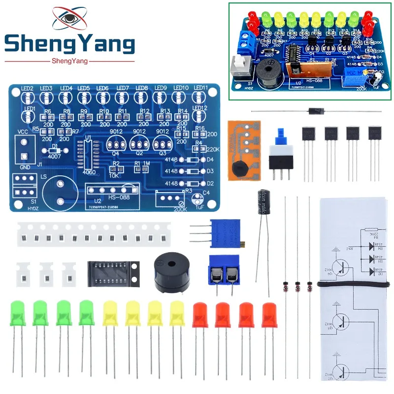 CD4060 SMD Music Lantern Circuit Welding Kit Dream Light Electronic DIY ...