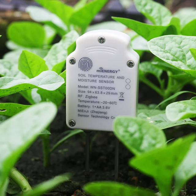 ZIGBEE Garden Soil Moisture Meter IP67 Temperature&Humidity Moisture ...