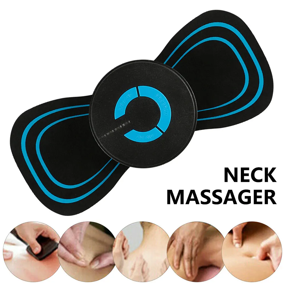 Masseur électrique Portable pour le cou et la colonne vertébrale, Mini Patch de Massage ...