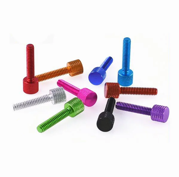 2pcs-1-4-20-thumb-aluminium-screws-flat-small-head-pineapple-knurled ...